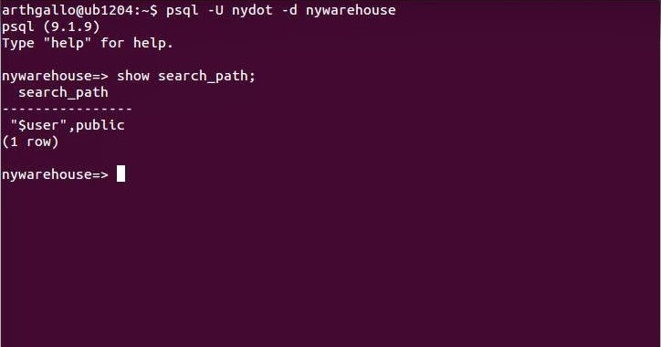 Open design and architecture: Setting the schema (search_path) in psql ...