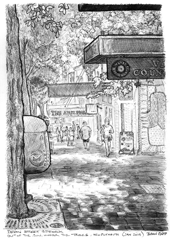 Sketchy Drawings: Devon Street Sidewalk