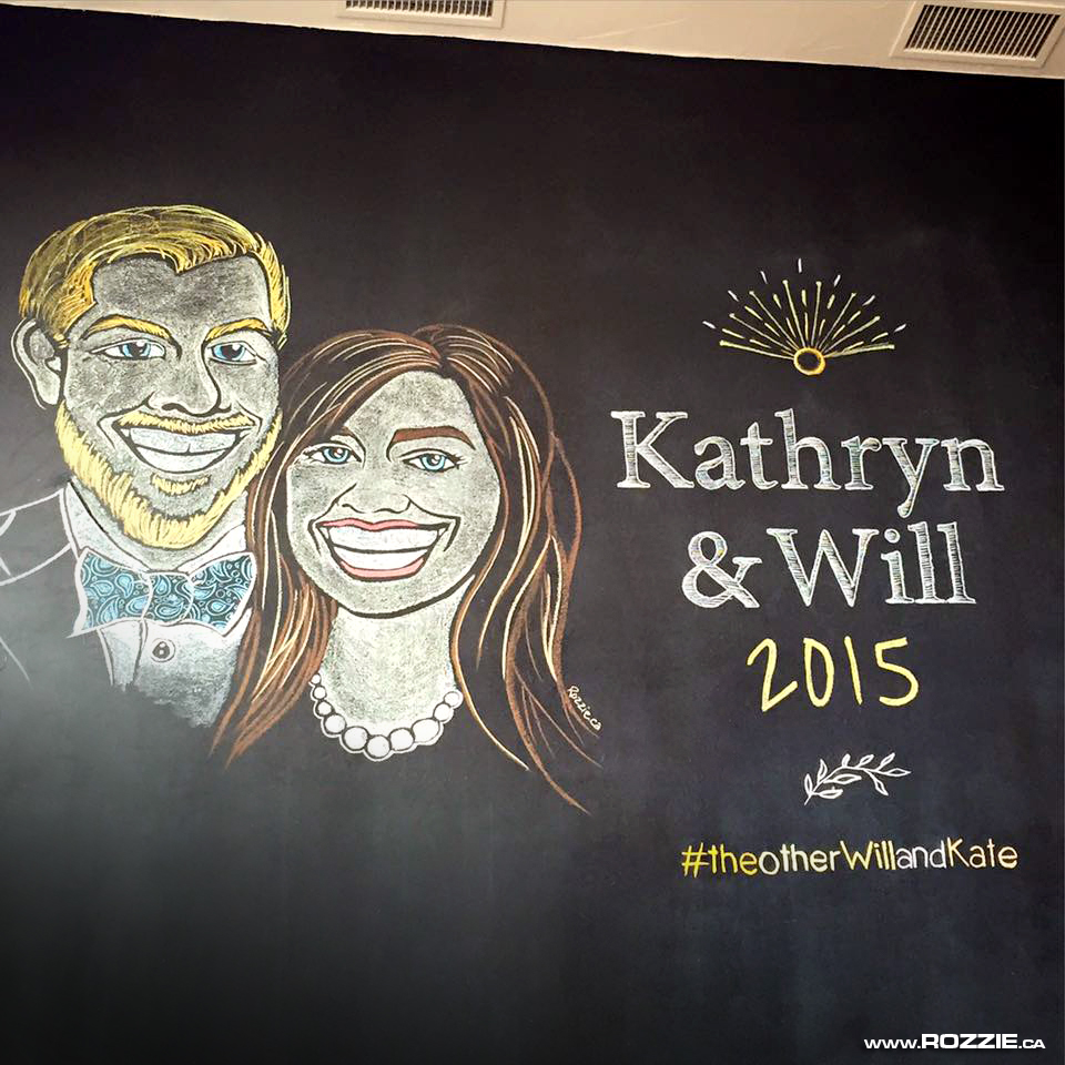 Rozzie Calgary Chalk Artist: Will and Kate Wedding Chalk Board ...