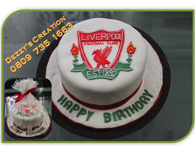 Dezzy's Creation: LIVERPOOL FC CAKE