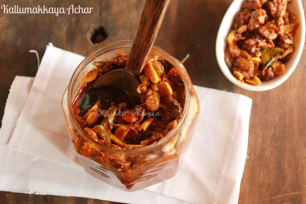 My Food Treats: Kallumakkaya Achar / Mussels Pickle - Celebrating 100th ...