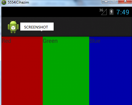 ANDROID Linear Layout