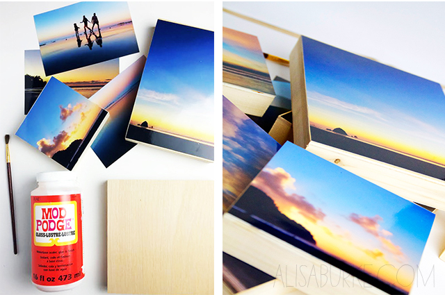 alisaburke: sunset gallery wall