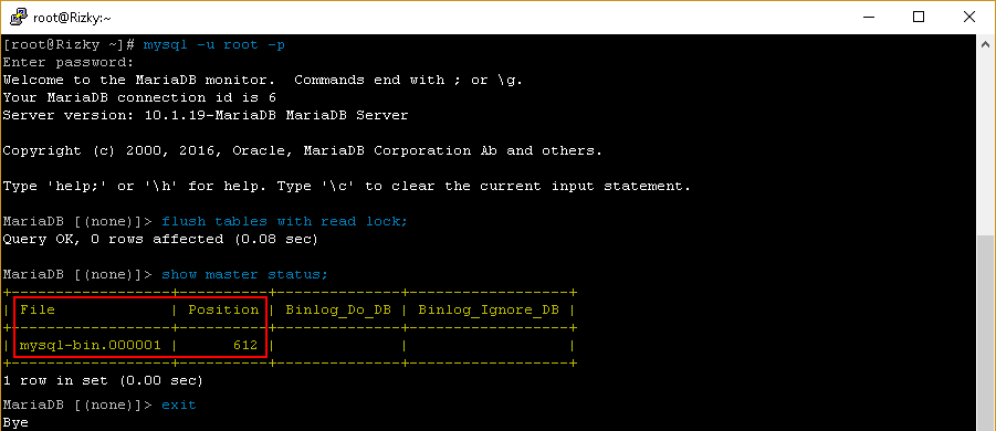 [CentOS 7] LAB 9.6 Replication Database for Mariadb ~ Warung Informasi
