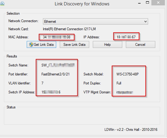 Gonsystem: Networking. Host/PC info with LDWin