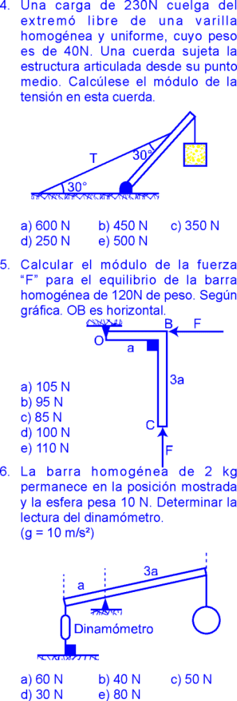 MOMENTO DE UNA FUERZA-TORQUE EJERCICIOS Y PROBLEMAS PARA RESOLVER CON ...