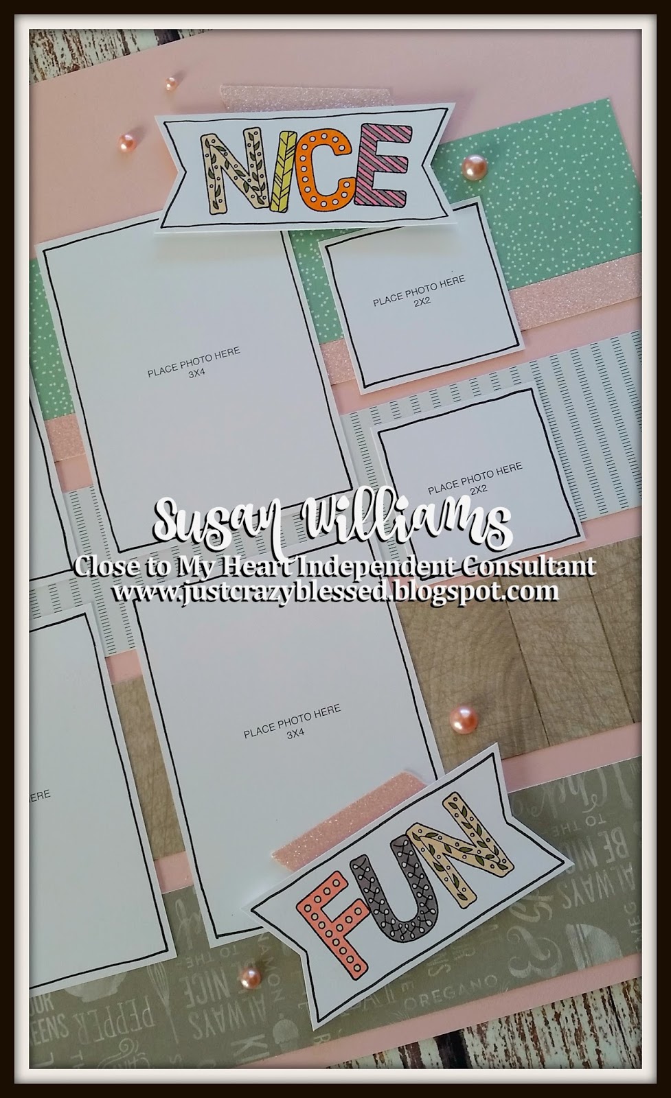 Just Crazy Blessed : FREE Scrapbook Layout Kits In April!