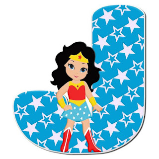 Wonder Woman Letter. Letras de la Mujer Maravilla. - Oh my Alfabetos!