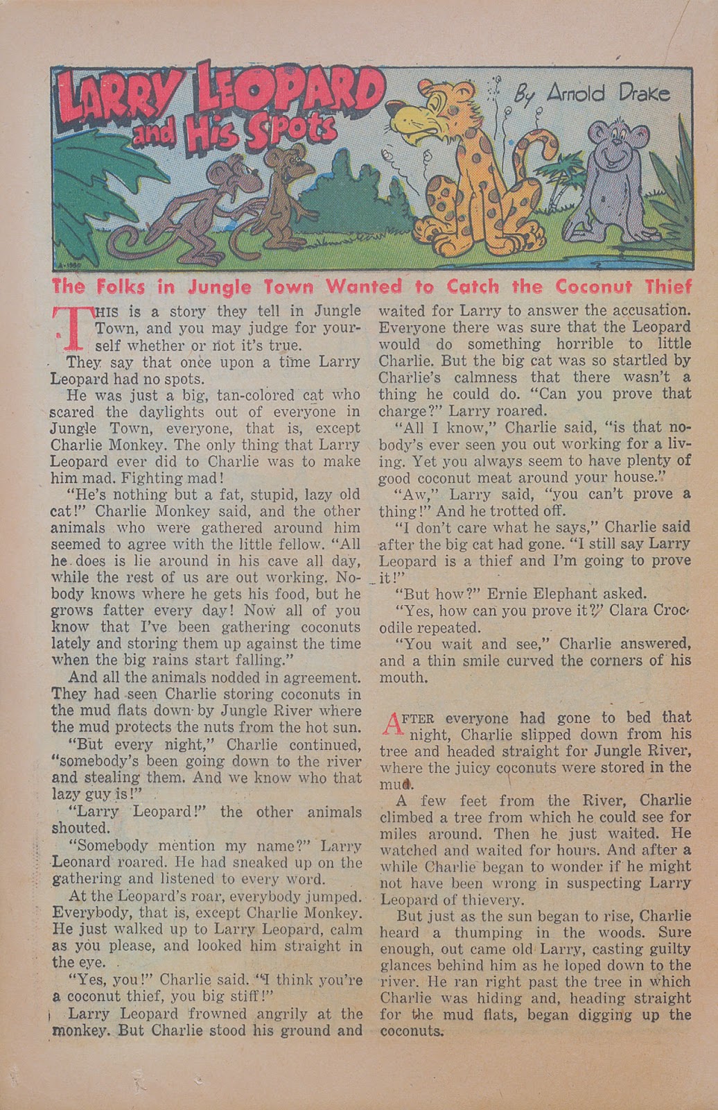 Four-Color Shadows: Larry Leopard-Arnold Drake-1952