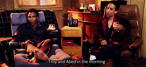 TV Shows Through GIFS: Troy and Abed Gifs