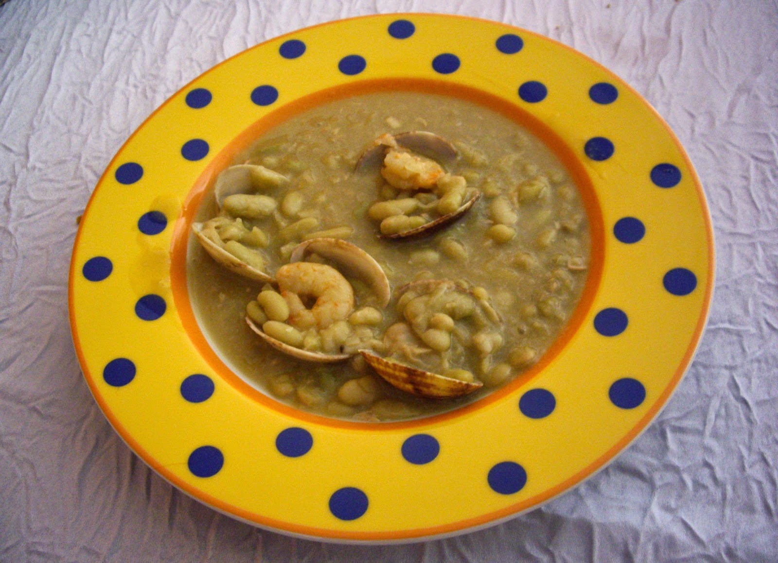 Harinaygasolina: VERDINES CON ALMEJES.