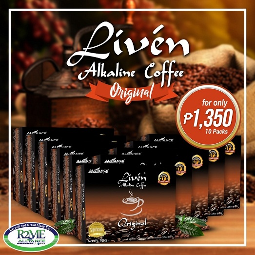 Liven Alkaline Coffee ORIGINAL (10 Packs) | Gene Hermosa E-Commerce Store