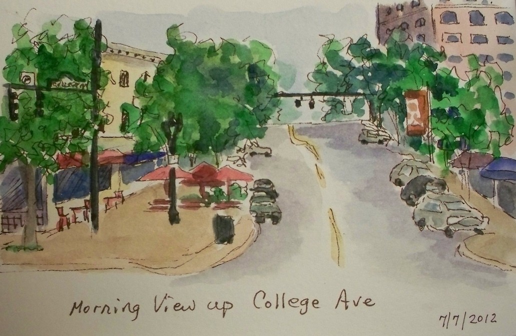 Watercolors by Joan 2: Downtown Athens, Georgia