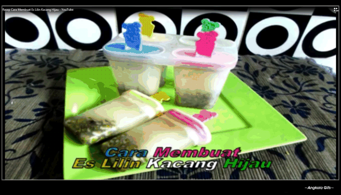 Masakan Nusantara: Cara membuat Es Lilin Kacang Hijau, Coklat dan Pelangi