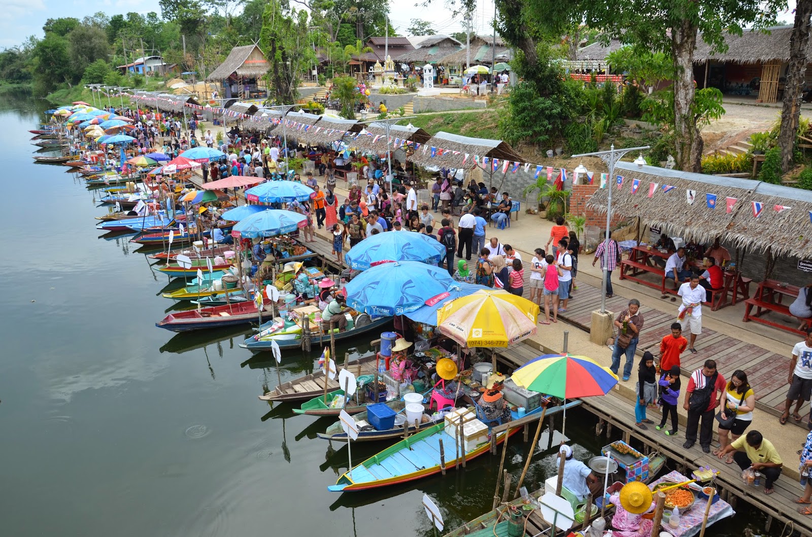 Wan's Footprints the World: Klonghae Floating Market, Hat Yai, Thailand