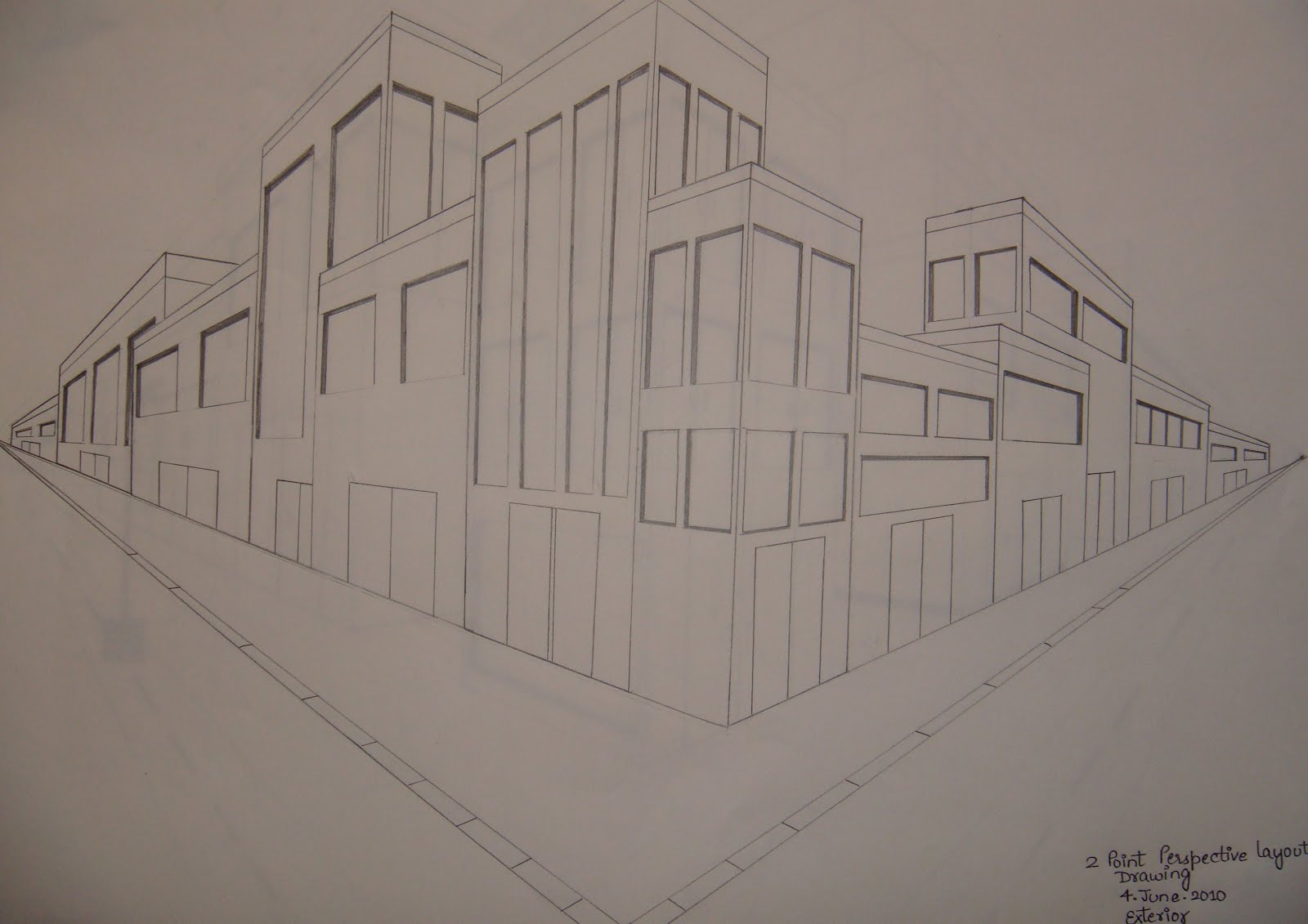 Art and Animation: 2 point perspective layout drawings