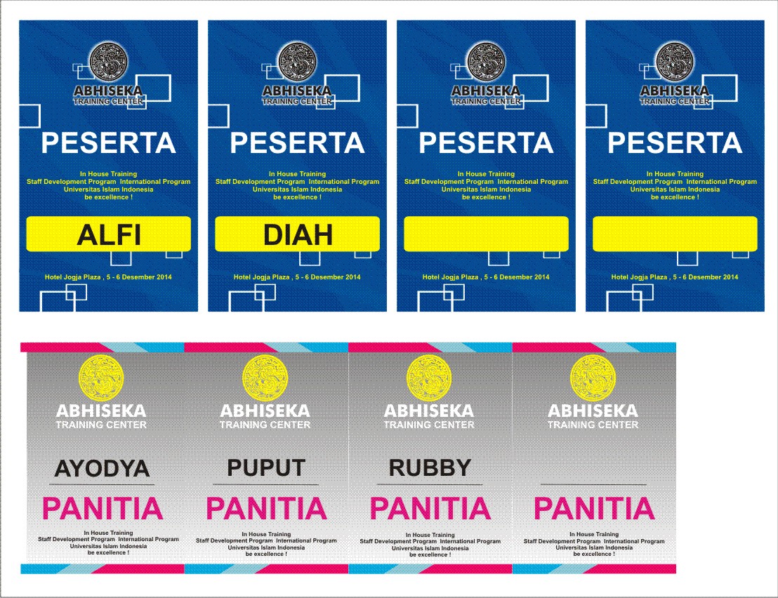 Template ID Card dan Cocard ~ Rubby blog