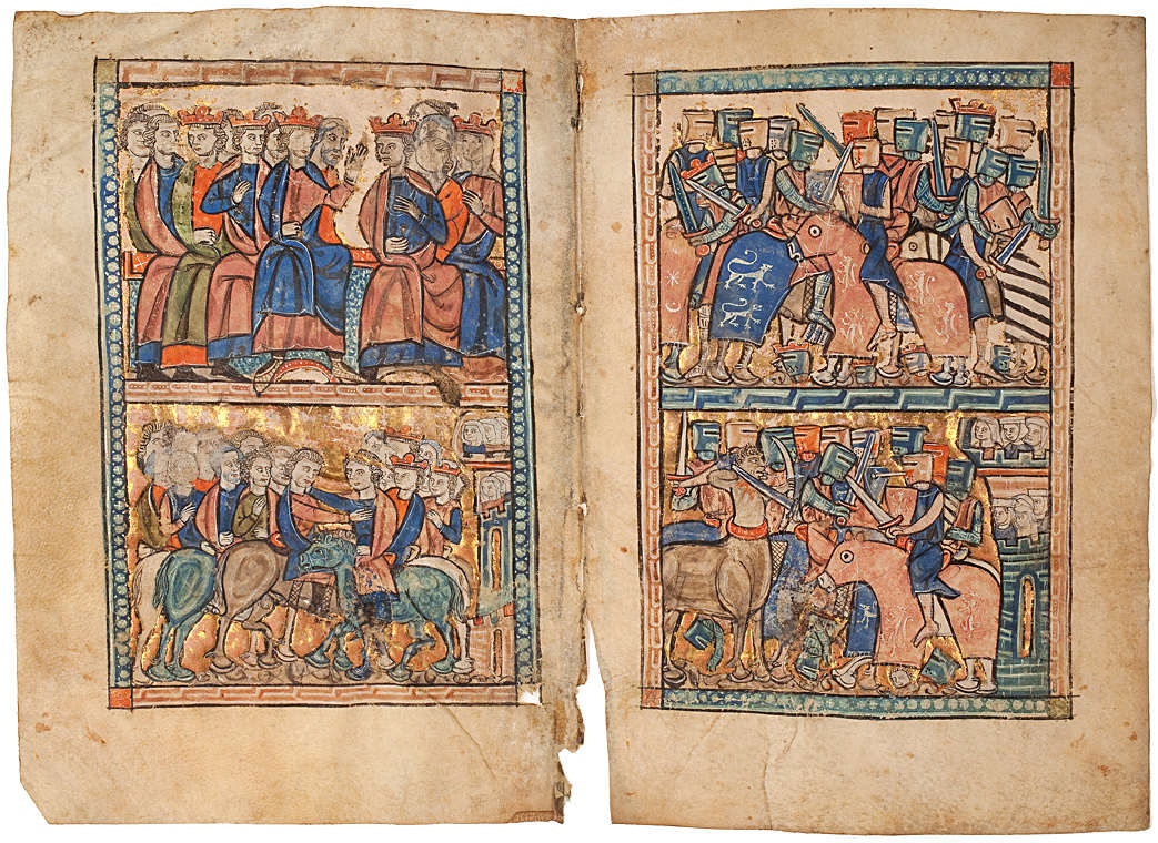 Medieval Manuscripts Provenance: von Scherling's Roman de Troie Miniatures