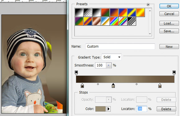 The Info Palette: Using Photoshop's Gradient layer
