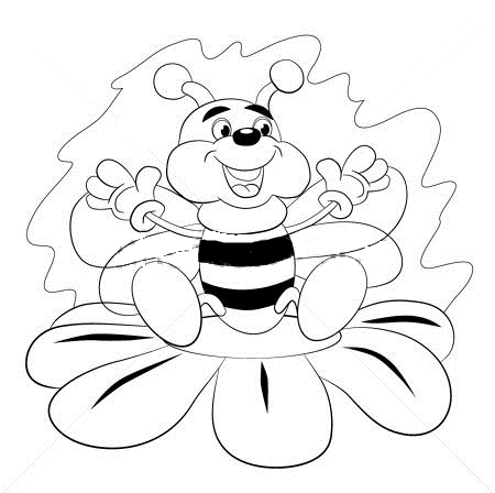 Planse de colorat si fise pentru copii: ALBINA - PLANSE de colorat cu ...