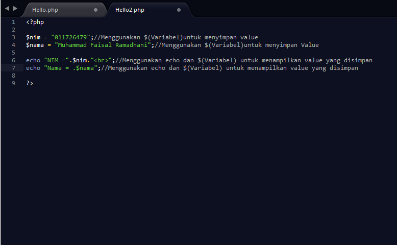 Struktur Dasar PHP #1 - Comp Lab