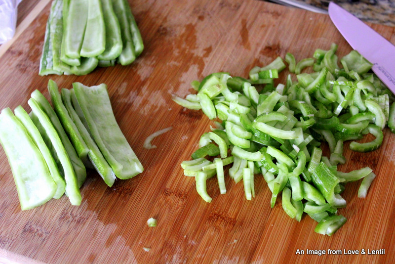 Love & Lentil: Podalangai (Snakegourd) Besan Curry