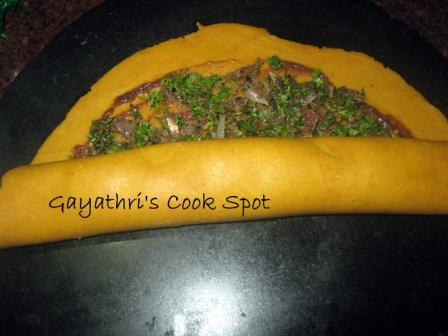 Pudachi Wadi / Coriander Rolls – Gayathri's Cook Spot