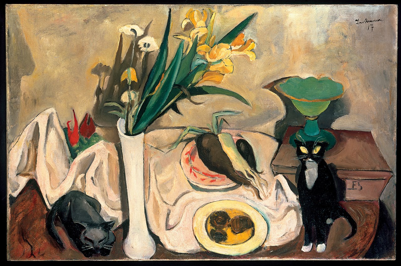Mister Tristan: Cats in Art: Still Life With Cats (Beckmann)
