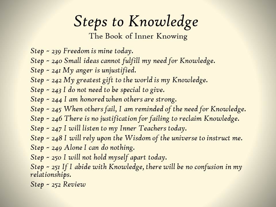 Steps to Knowledge: The Book of Inner Knowing ~ Spiritual Practices ...