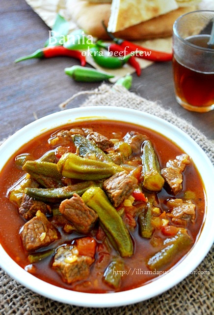 Ilham Dapur: Bamia (Arabic Okra Beef Stew)
