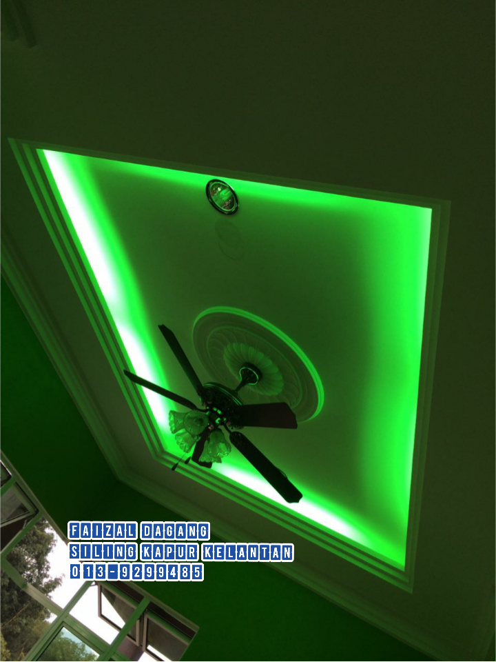 SILING KAPUR DI KELANTAN : SILING KAPUR / PLASTER CEILING MODEN