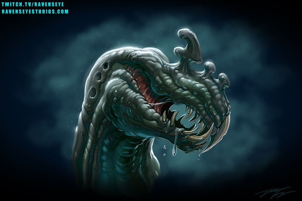 Concept Art And Design Of Travis Lacey - Ravenseye Studios: Creature Head