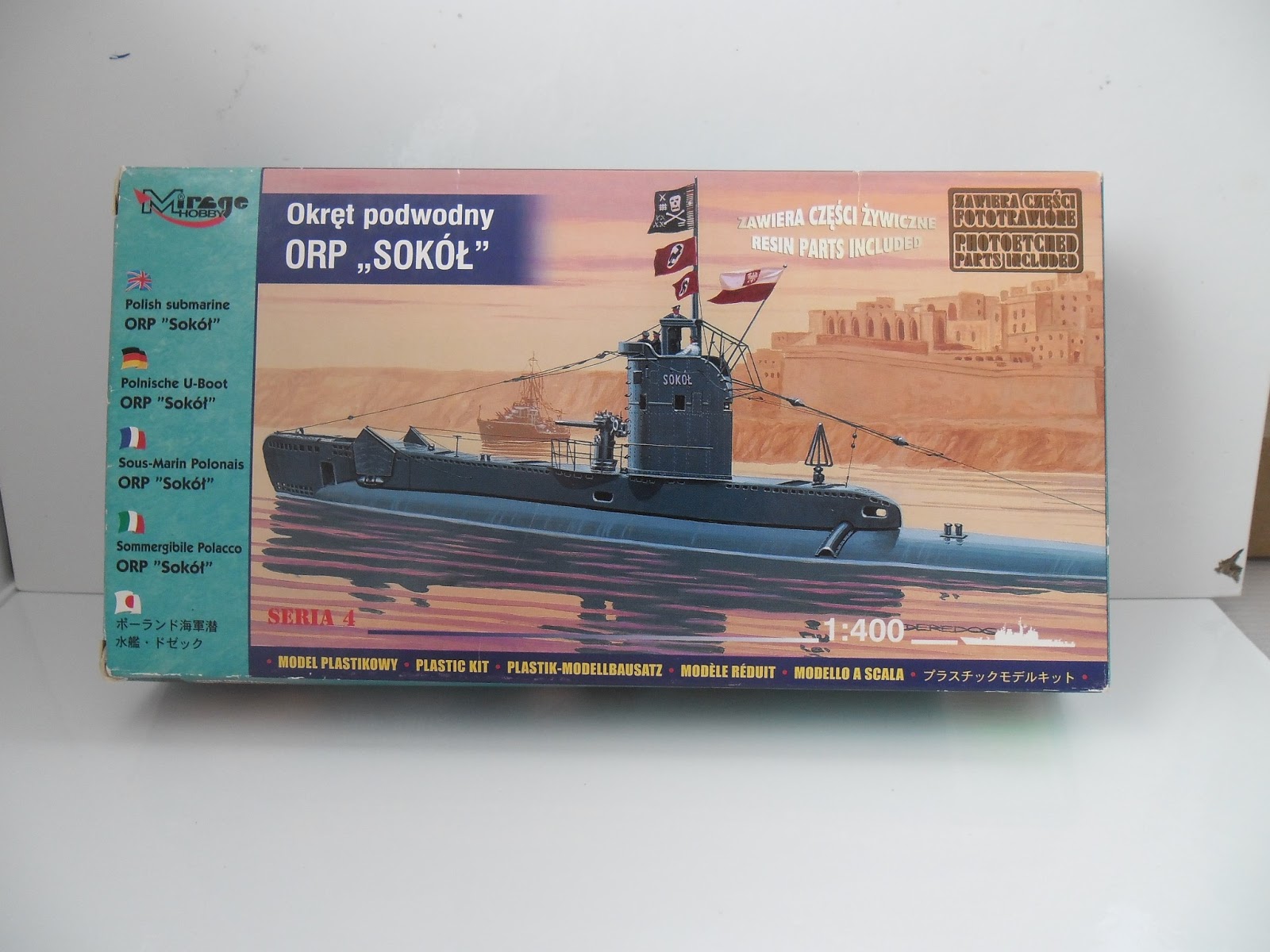 Modelarstwo okrętowe: InBox - ORP Dzik 1:400 od Mirage Hobby