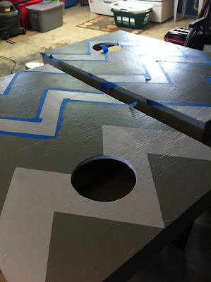 Life On The Homestead: {Updating A Corn Hole Set: Pinterest Challenge}