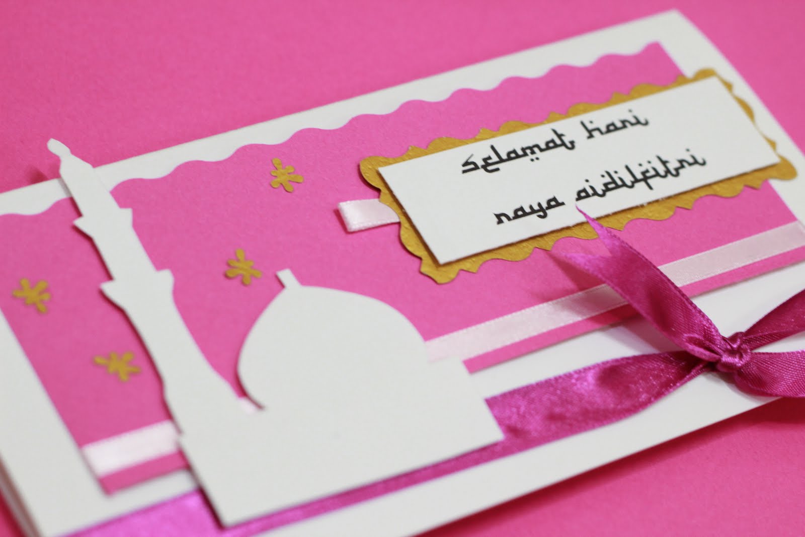 LOVELYHANDMADE CARD: ~Pink Hari Raya Card~