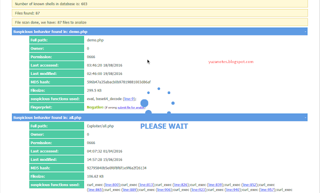 Info Web Shell Detector