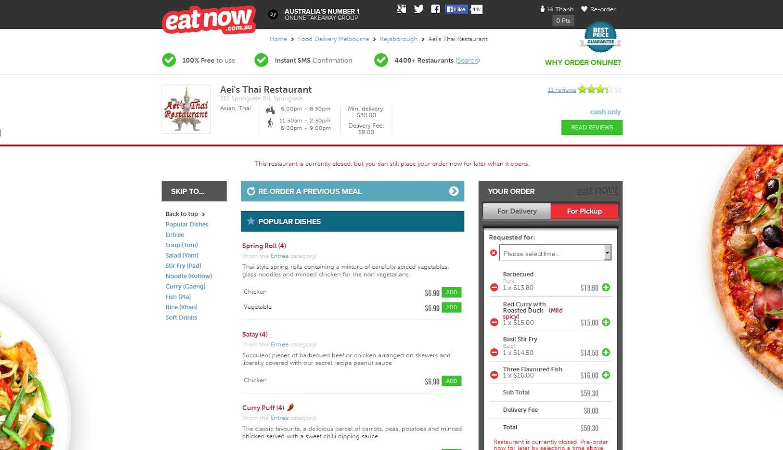 I Eat Therefore I Am: Eat Now Online Food Ordering