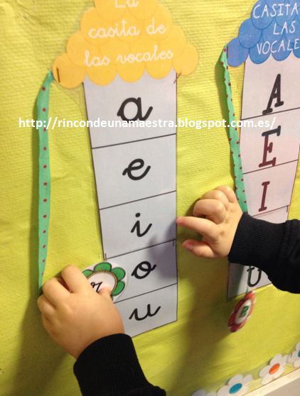 Rincón de una maestra: Las casitas de las vocales