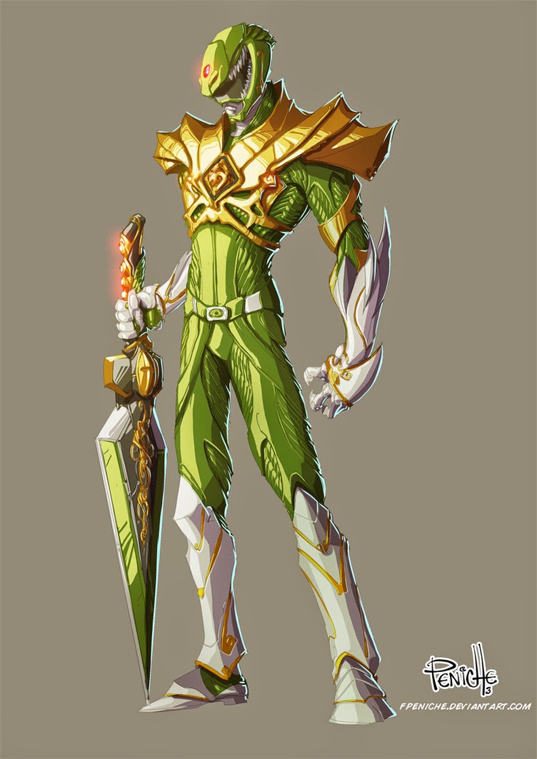 AKIWA ART: Cool Power Rangers 1st Gen Redesign by Fernando Peniche