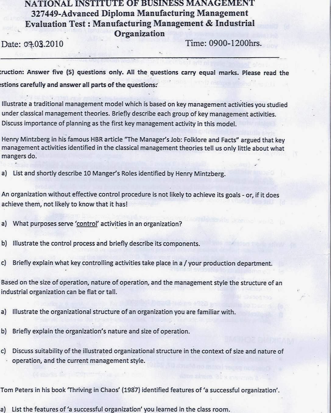 NIBM 2014 Advanced Diploma In Manufacturing Management: Hi Friends I ...