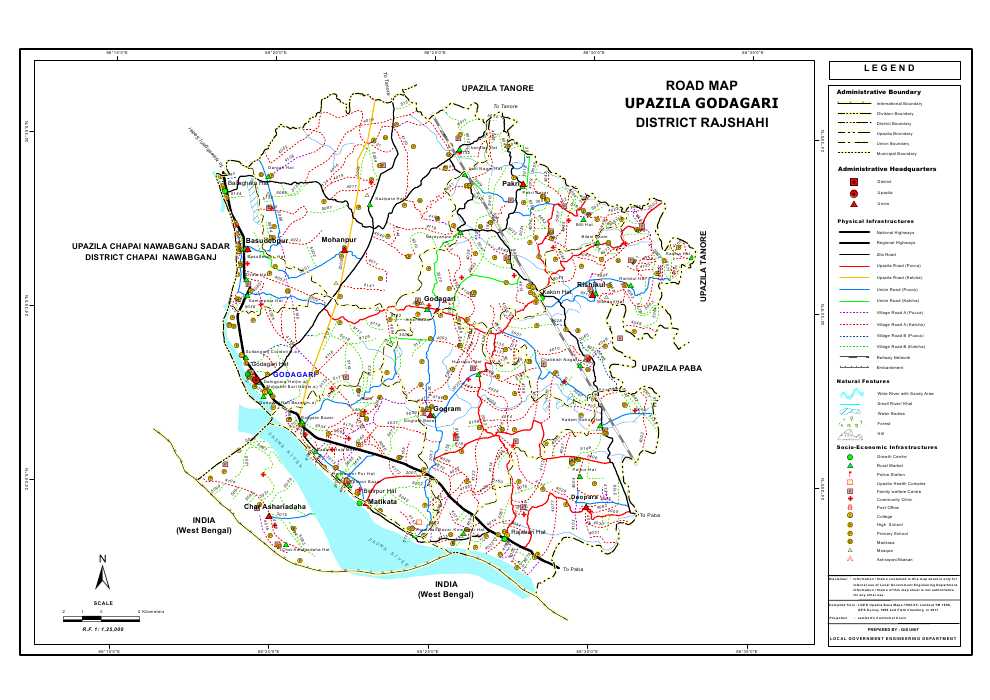 Mouza & Land Use Maps of Godagari Upazila, Rajshahi, Bangladesh ...