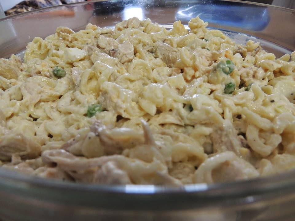 hoender pasta slaai resepte