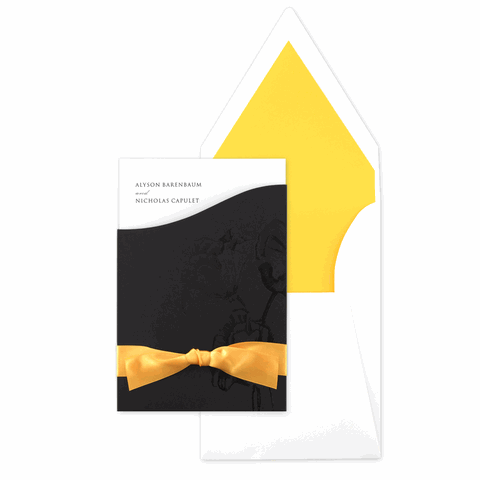 Papilio Invitation with White French Envelope - Unxia