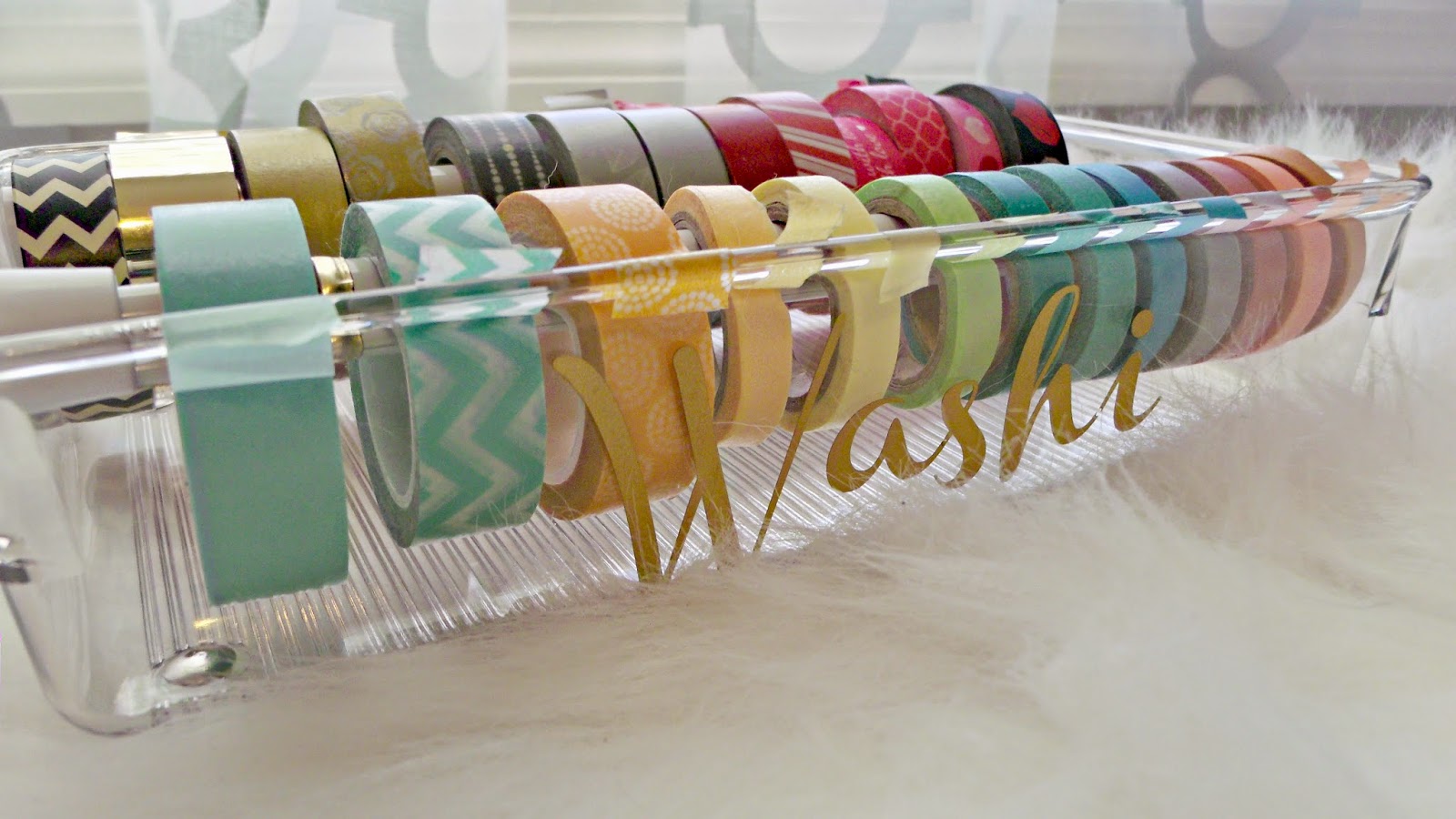 Little Bits of Lacey: DIY Washi Storage + Pretty Craft Shelf Sneak Peek