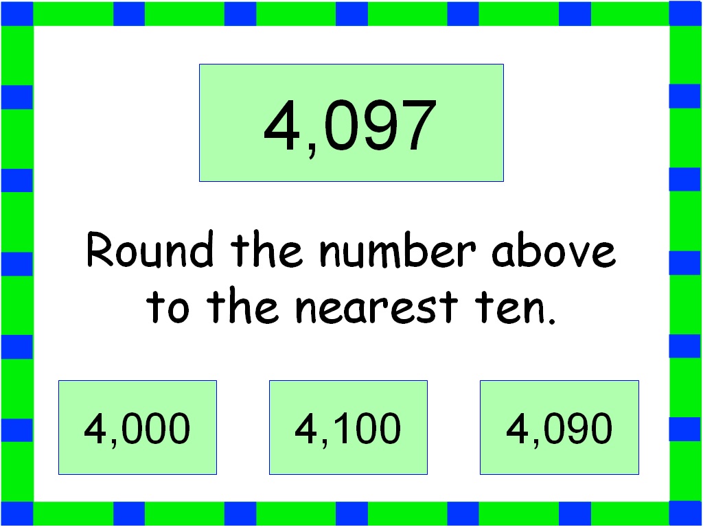 Student Survive 2 Thrive: Math Practice: Round to the Nearest Ten