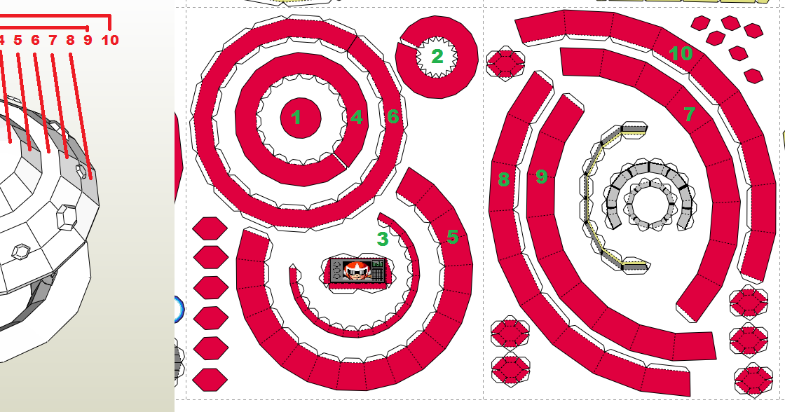 .: Dr Wily Ufo 1 Papercraft