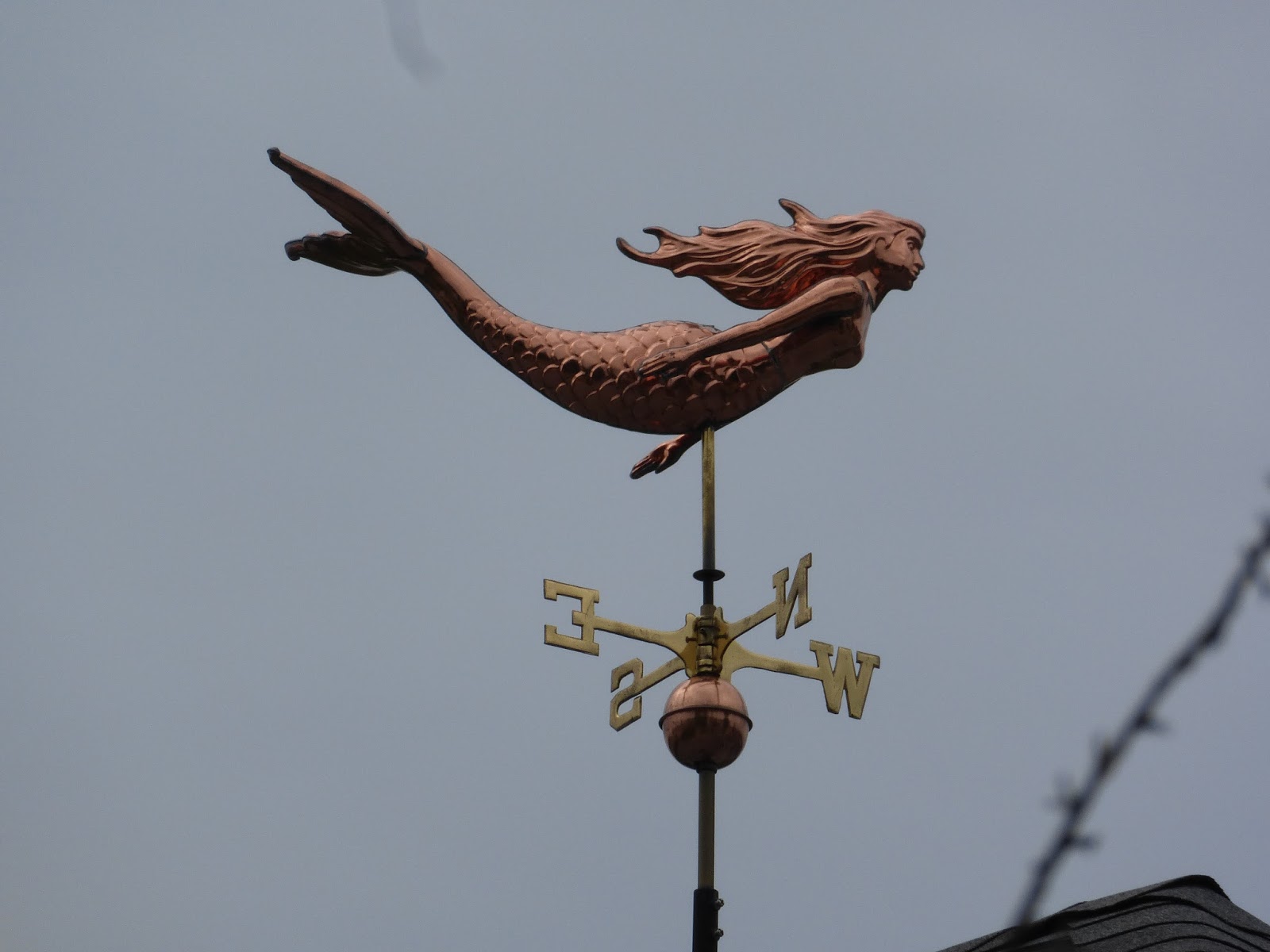 Nutfield Genealogy: Weathervane Wednesday ~ A Mermaid Swimming by the Cove