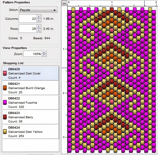 Imaginesque: Beading: Peyote Stitch Pattern 35