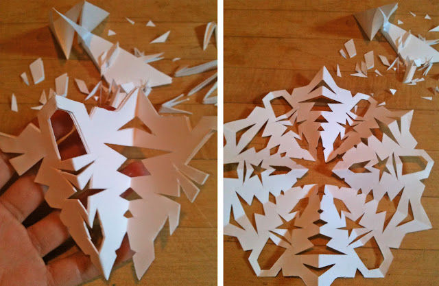 Ginger&Velvet: How to...make awesome paper snowflakes