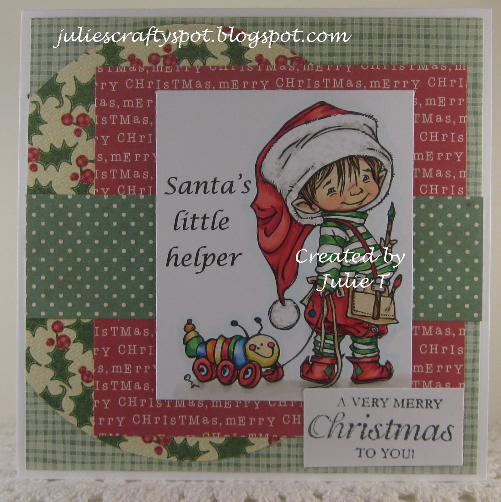 Julie's Crafty Spot: Santa's Little Helper